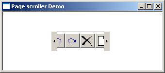 In the following example a page controller is used enclose the tool bar.